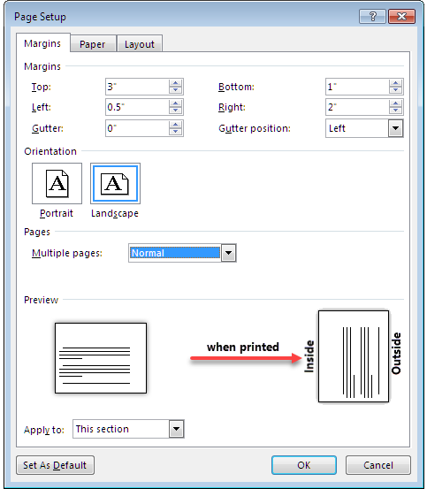 Margins for Bound Documents